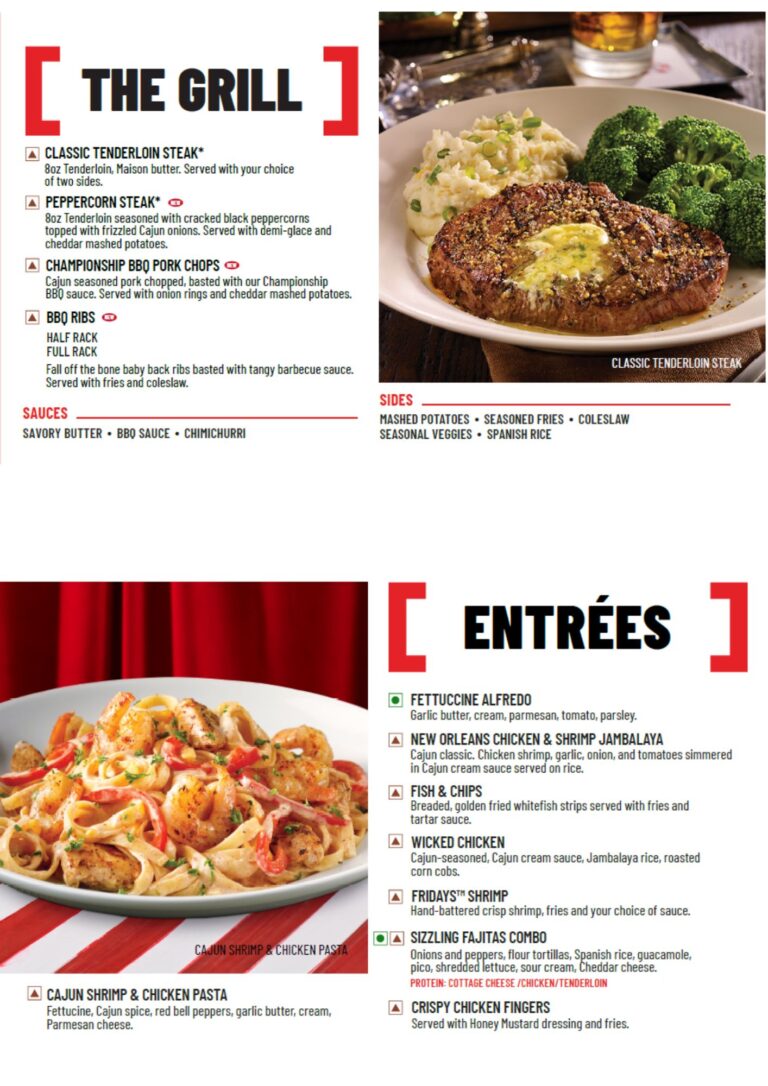 TGIF India Food Menu | Delicious Starters, Mains, and Desserts